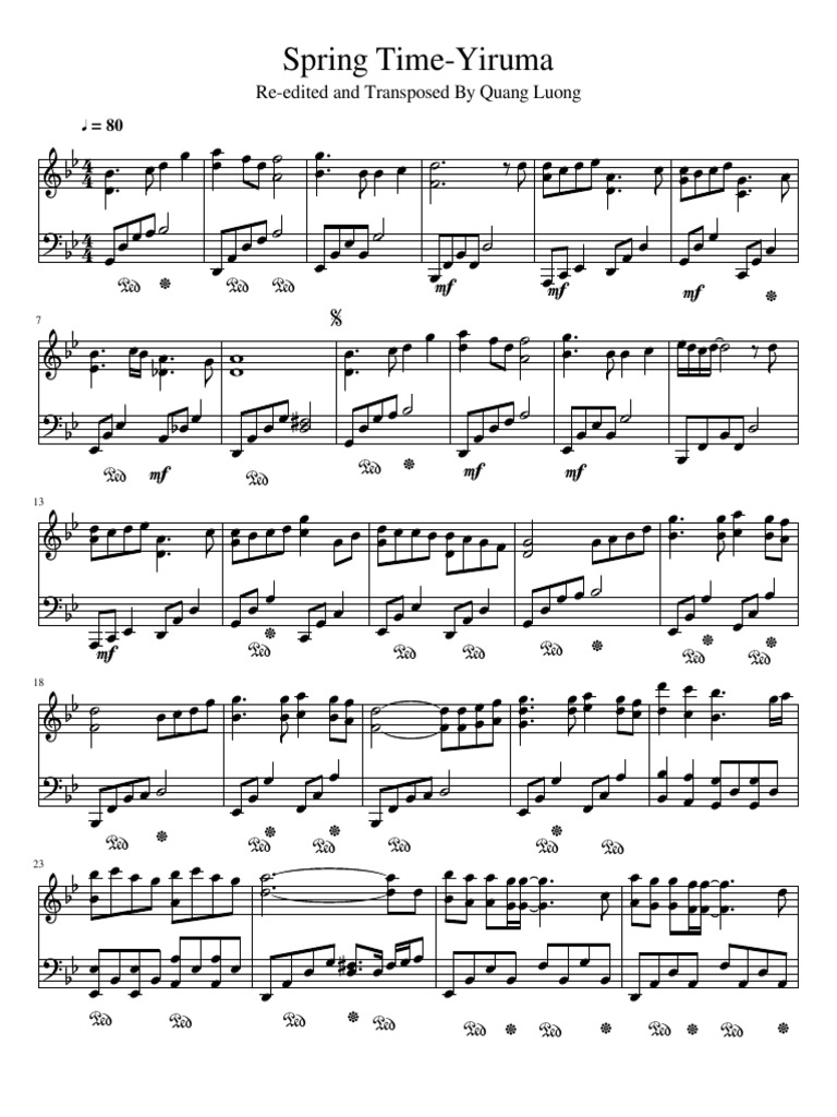 Spring Time Yiruma | PDF