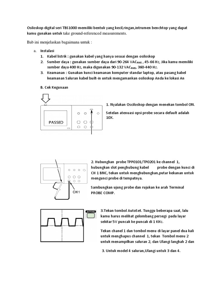 Tutorial Osiloskop | PDF