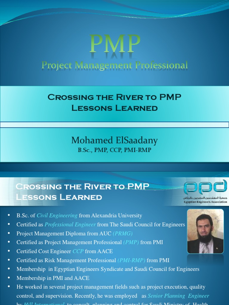 Lessons Learned in PMP Training | PDF | Project Management | Engineer