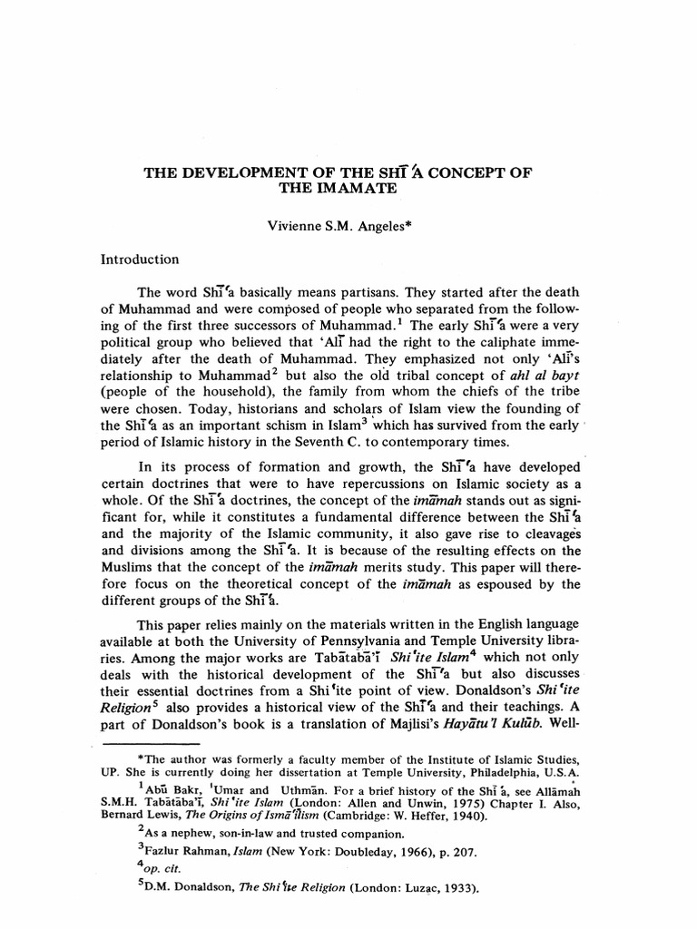 Imamate PDF | PDF | Shia Islam | Sunni Islam