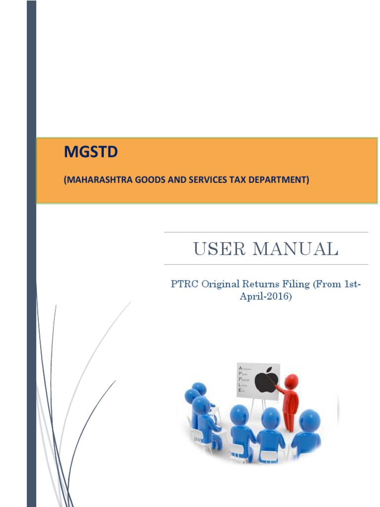 User Manual - PTRC - Original Return - From 1st April-2016 | PDF ...
