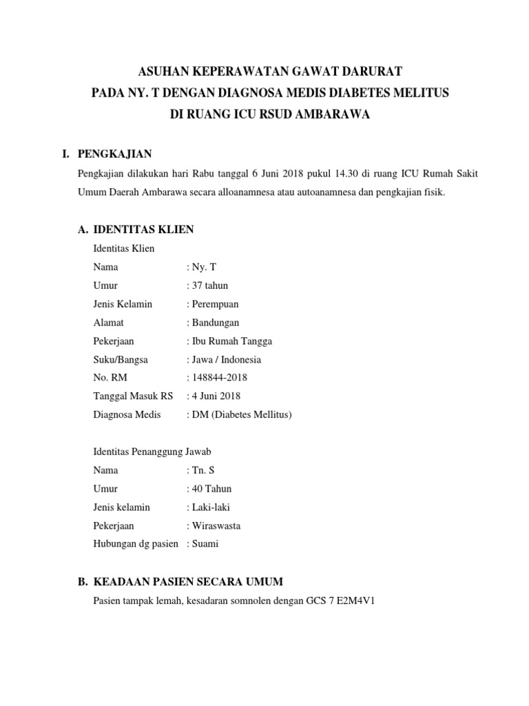 Askep Gadar DM | PDF