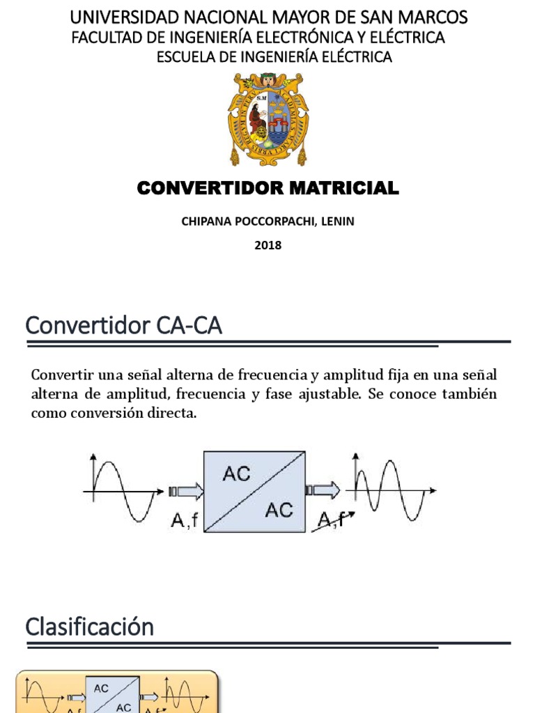 Convertidor Matricial: Guía Completa | PDF | Corriente eléctrica ...