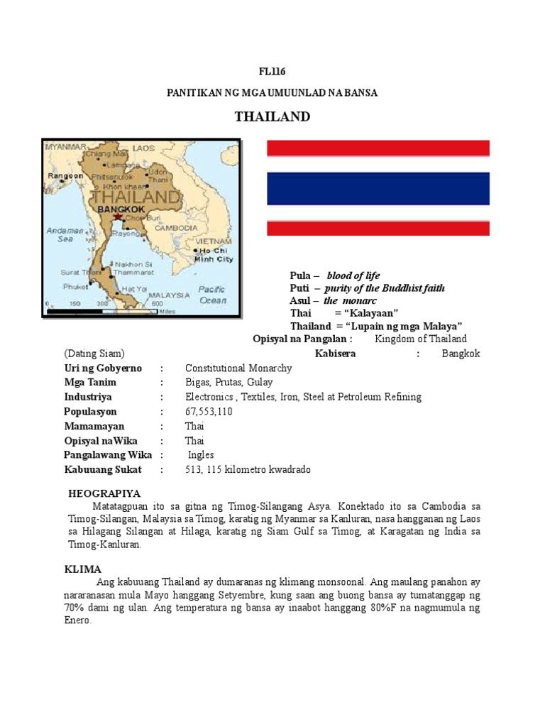 Final Report For Thailand | PDF