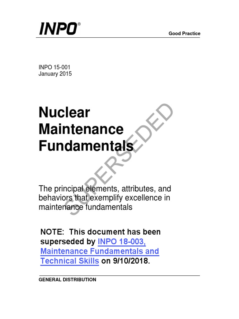 Inpo15 001 | PDF | Troubleshooting | Risk