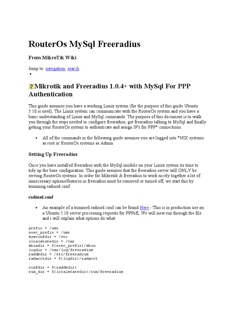 Free Radius | Download Free PDF | Radius | Internet Architecture