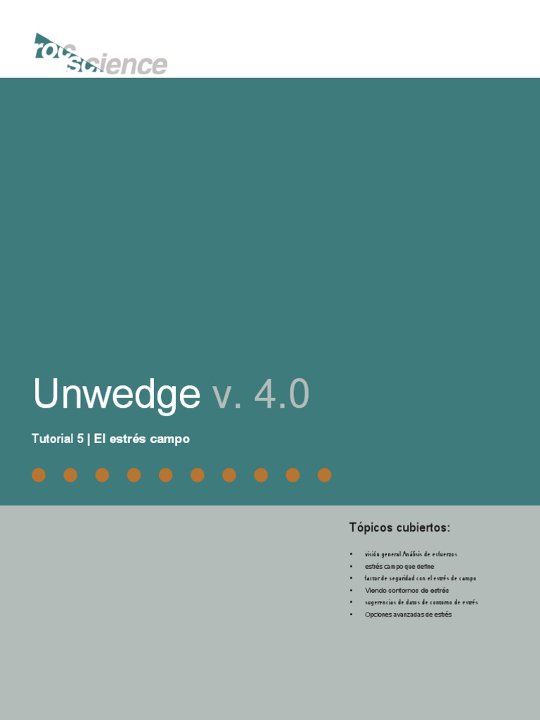 Estrés Campo en Unwedge 4.0 | PDF | Estrés (Mecánica) | Túnel