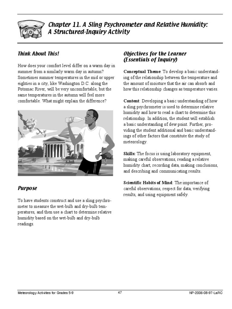 Chapter 11. A Sling Psychrometer and Relative Humidity: A Structured ...