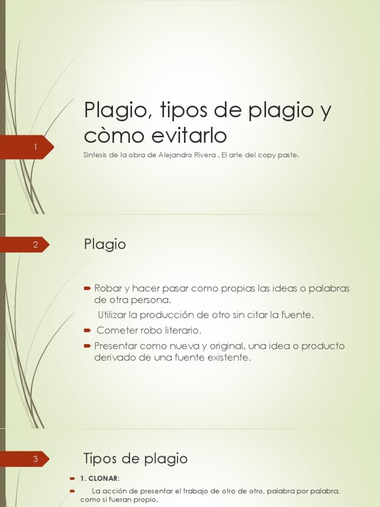 Plagio, Tipos de Plagio y Còmo Evitarlo-Lilly | PDF | Plagio | Ironía