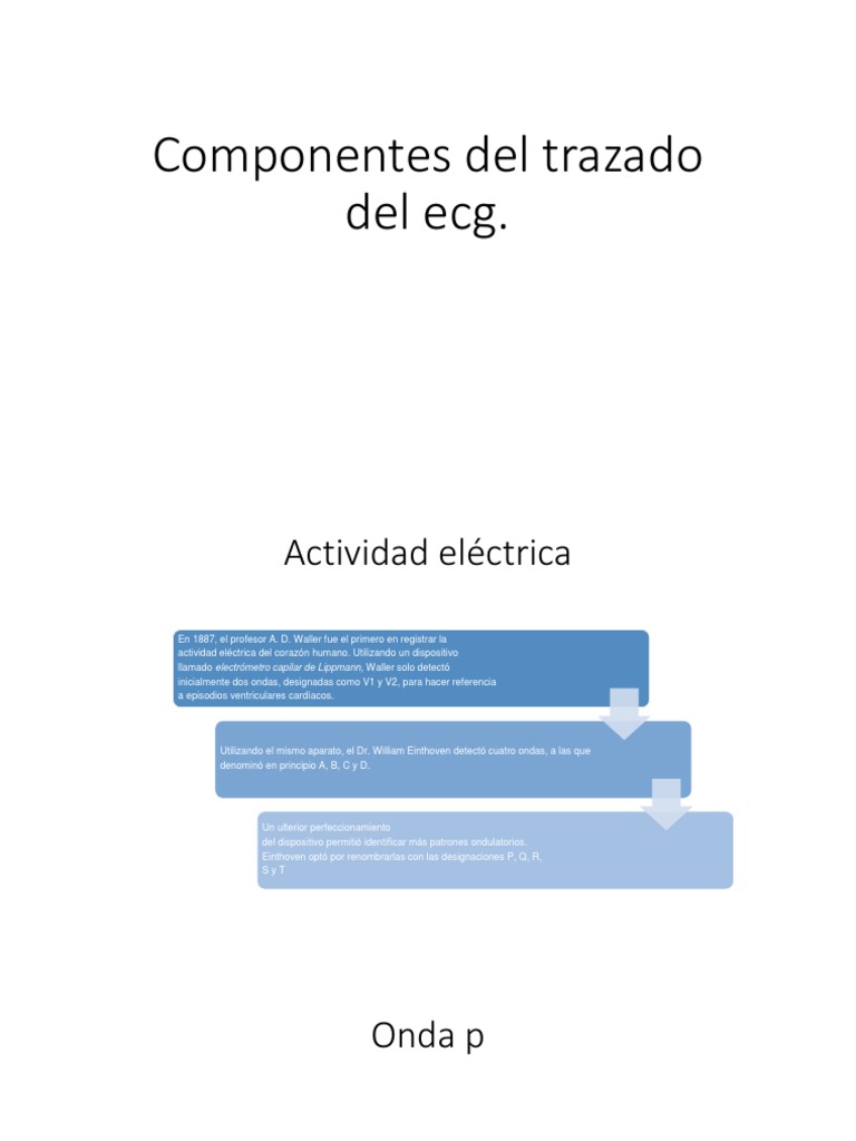 Componentes Del Trazado Del Ecg | PDF | Electrocardiografia | Sistema ...
