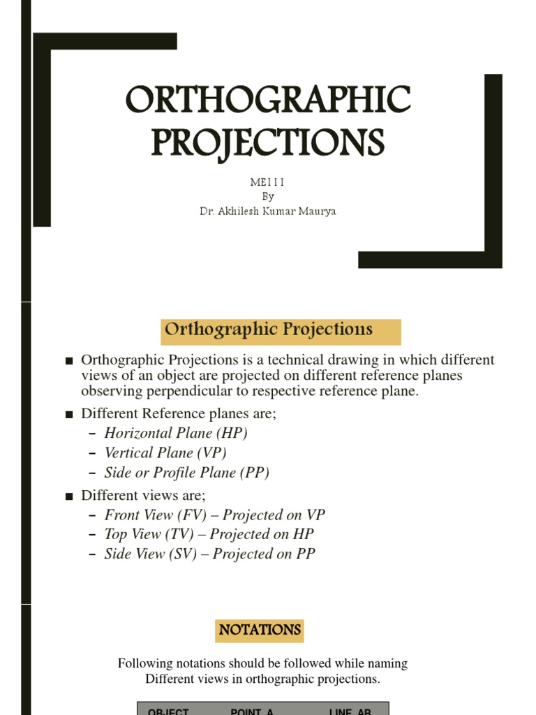 First and Third Angle Projections Explained | PDF | Space | Geometry
