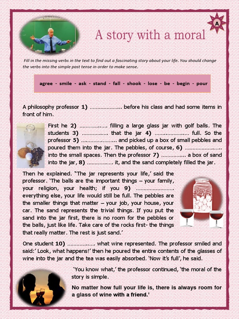 A Story With A Moral 1f Activities Promoting Classroom Dynamics Group ...