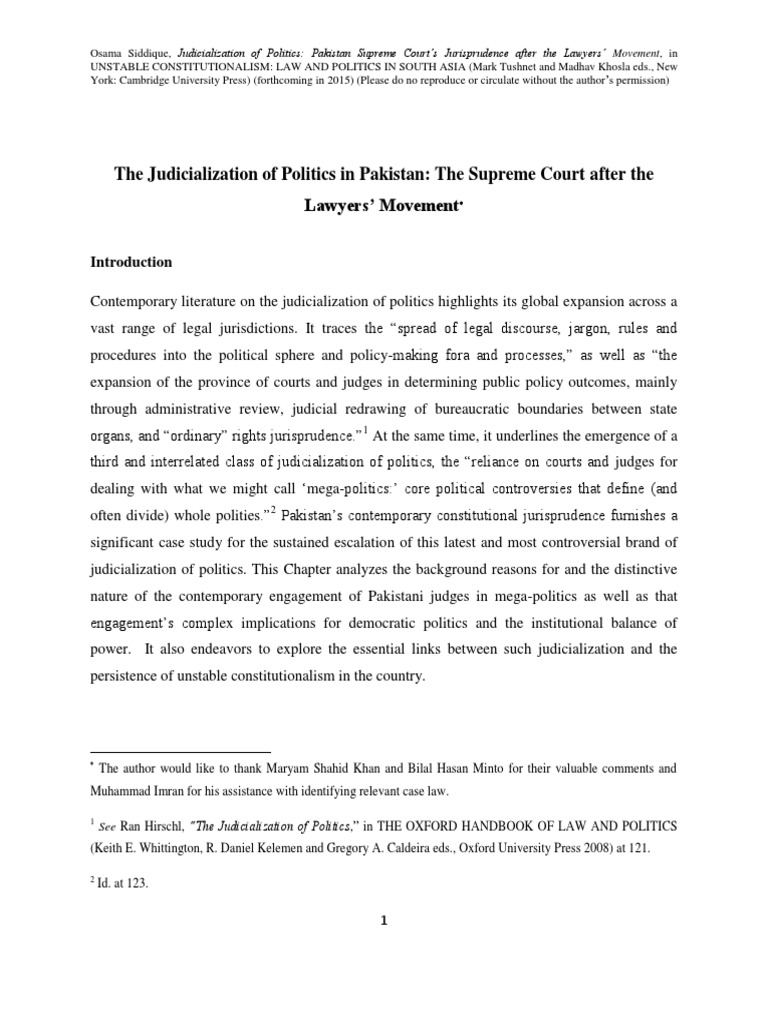 Institutional Failure | PDF | Pervez Musharraf | Judiciaries