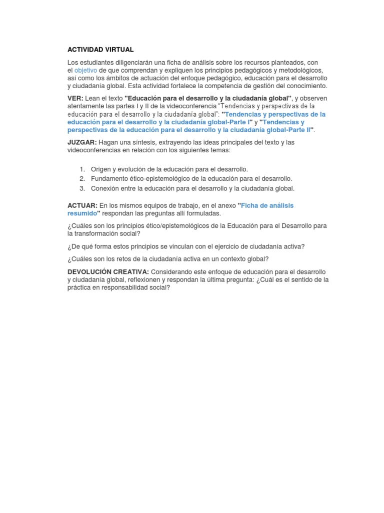 Actividad Virtual | PDF