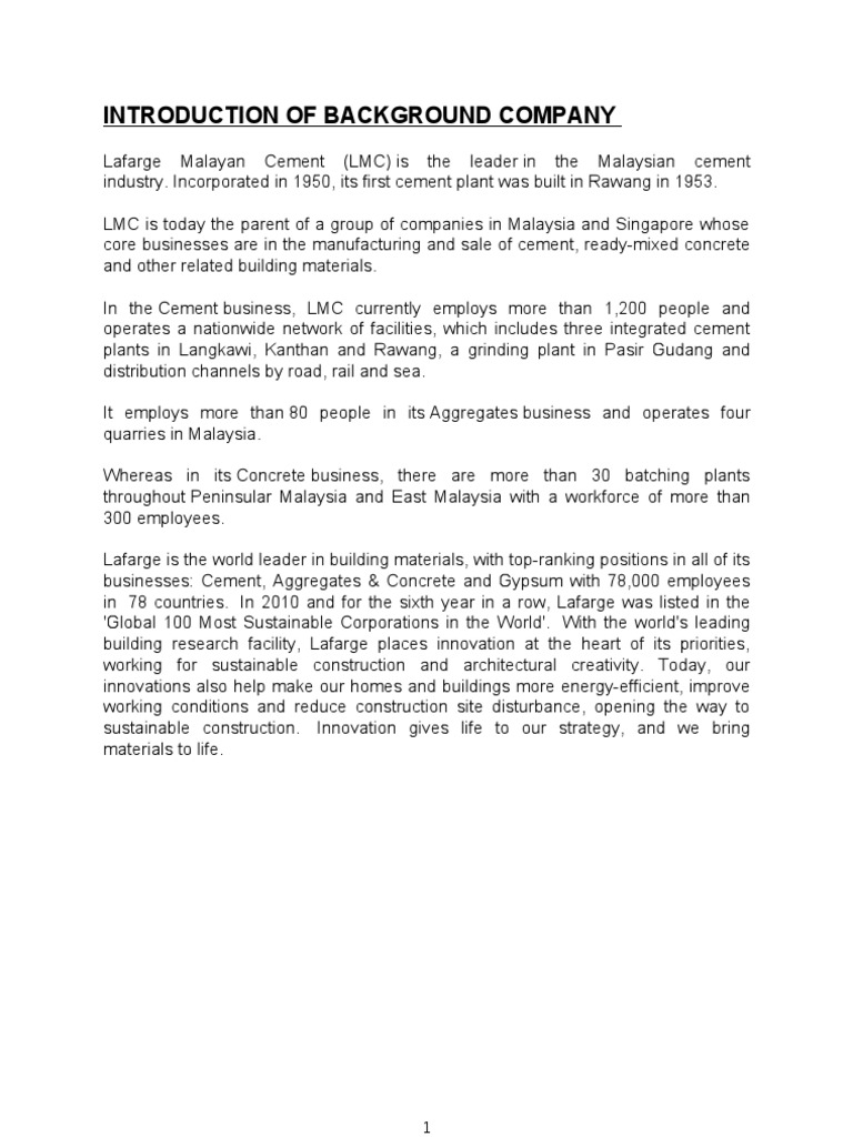 Introduction of Background Company | PDF | Efficient Market Hypothesis ...