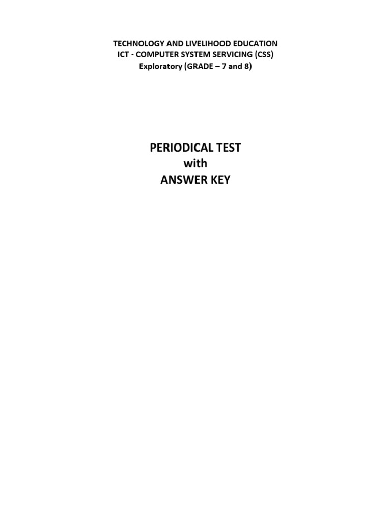 CSS First Periodical Test | PDF | Computer Data Storage | Printer ...