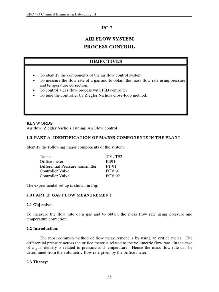 Pc7 Air Flow | PDF | Flow Measurement | Control Theory