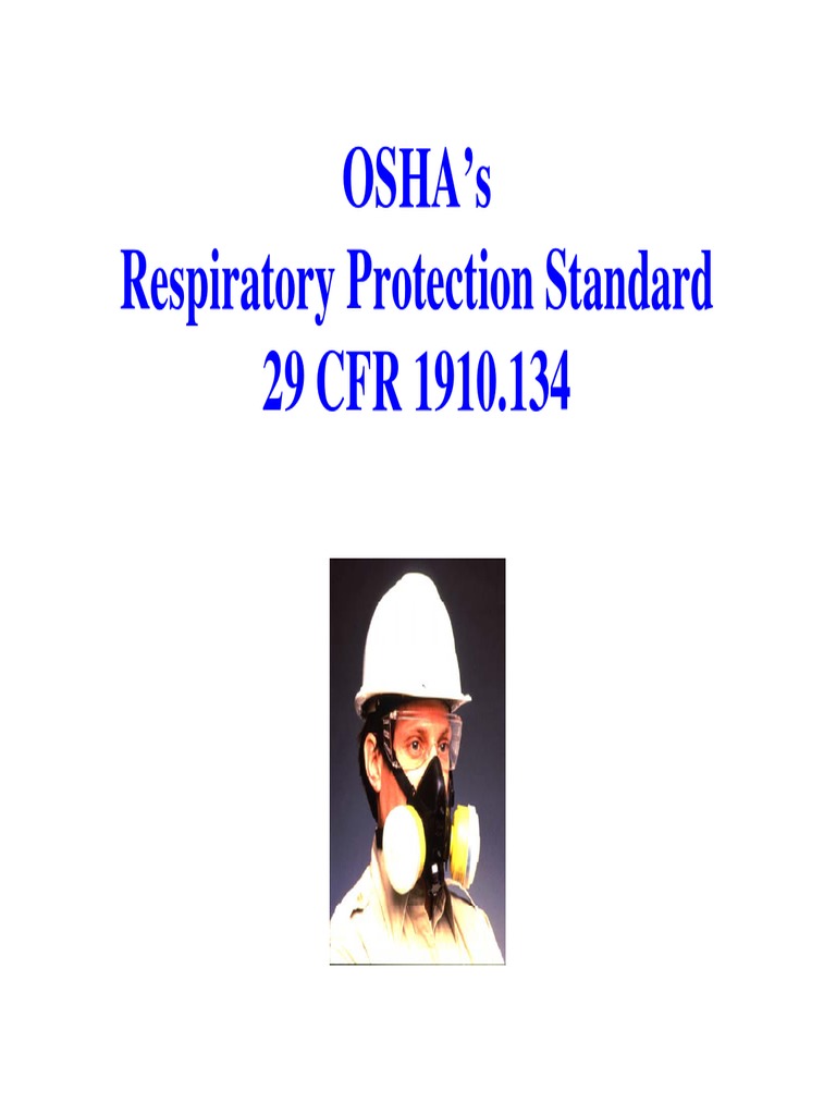 OSHA Respiratory Protection Training Guide | PDF | Particulates ...