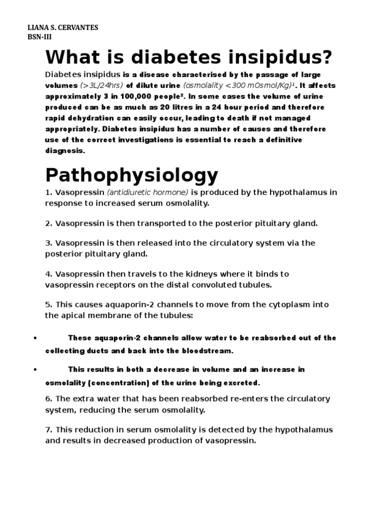 What Is Diabetes Insipidus | PDF | Medical Specialties | Clinical Medicine