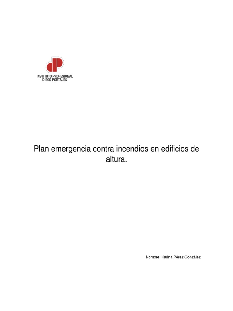 Plan Emergencia Contra Incendios en Edificios de Altura