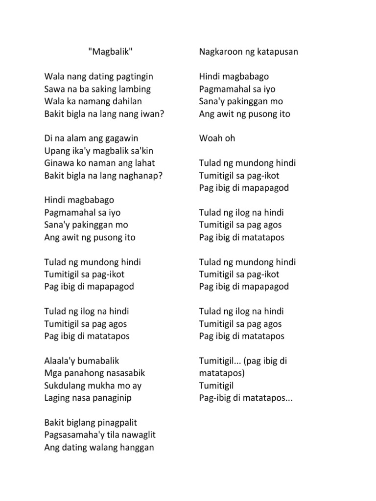 Magbalik | PDF