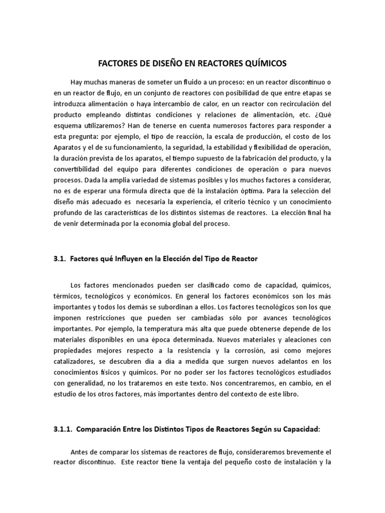 Reactores en Serie y Paralelo | PDF | Reactor Quimico | Polímeros