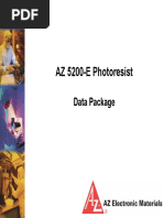 AZ 5214E Image Reversal Photoresist Guide | PDF | Dissolution ...
