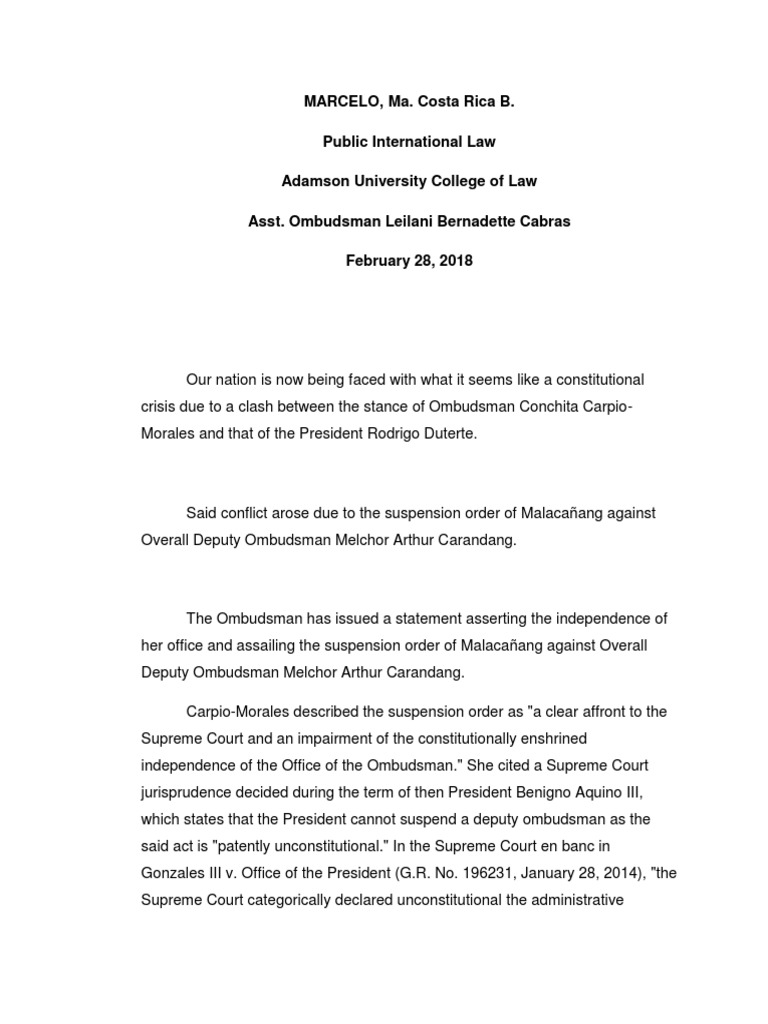 Opinion Paper Feb27 | PDF | Congressional Oversight | United States ...