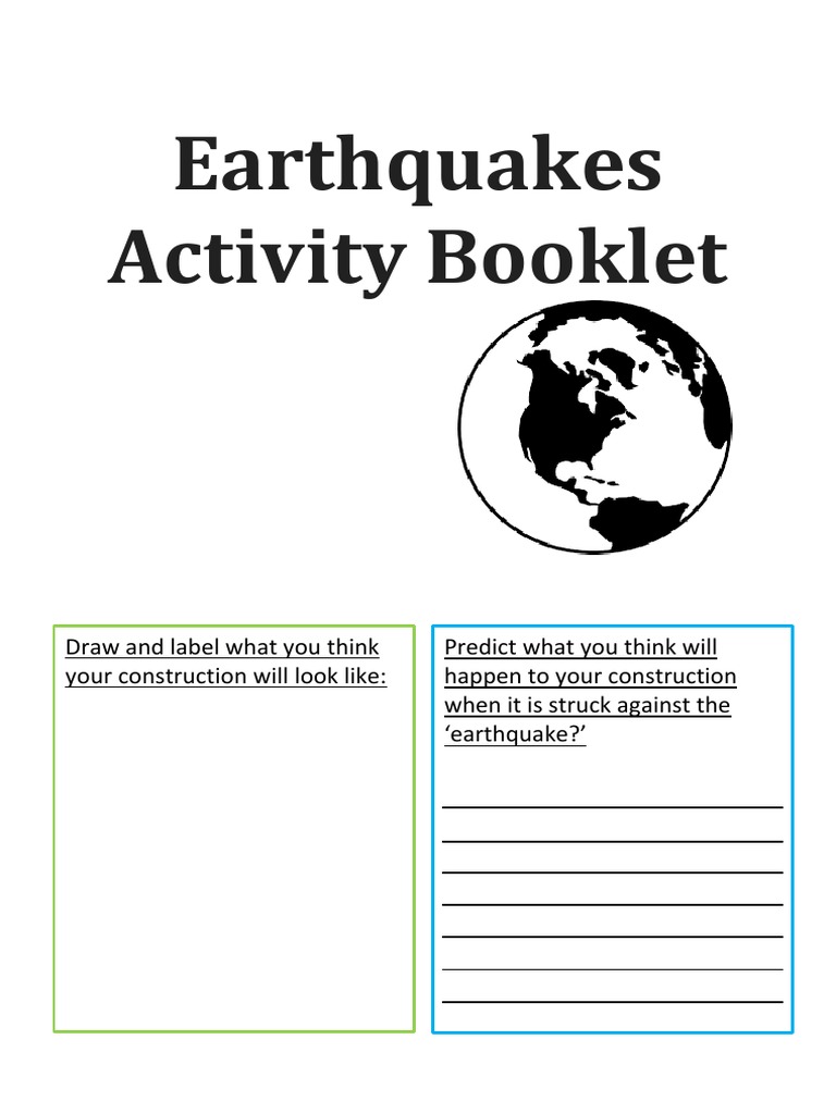 Earthquakes-Acitivity-Booklet 2 | PDF | Home & Garden