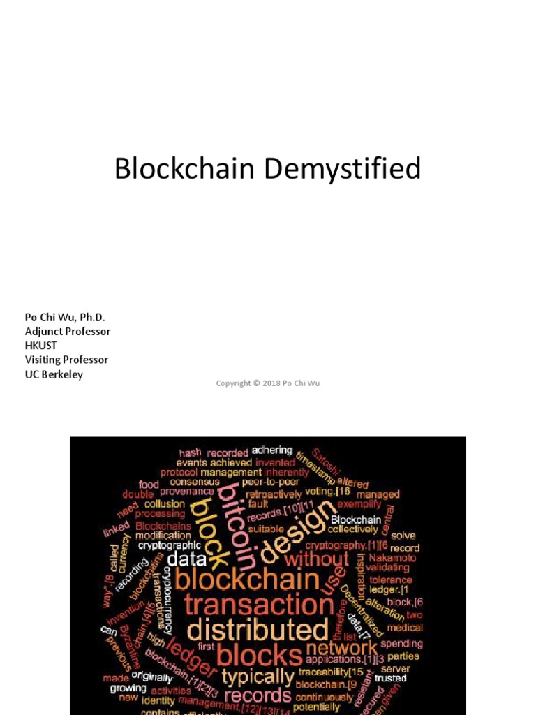 Blockchain Demystified | PDF | Cryptocurrency | Economies