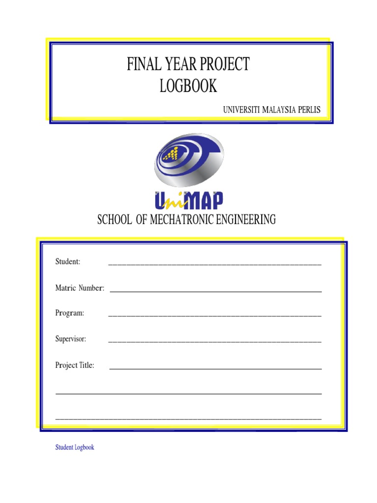 Final Year Project Logbook Template | PDF