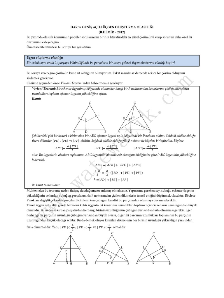 Ucgen Olasilik PDF | PDF