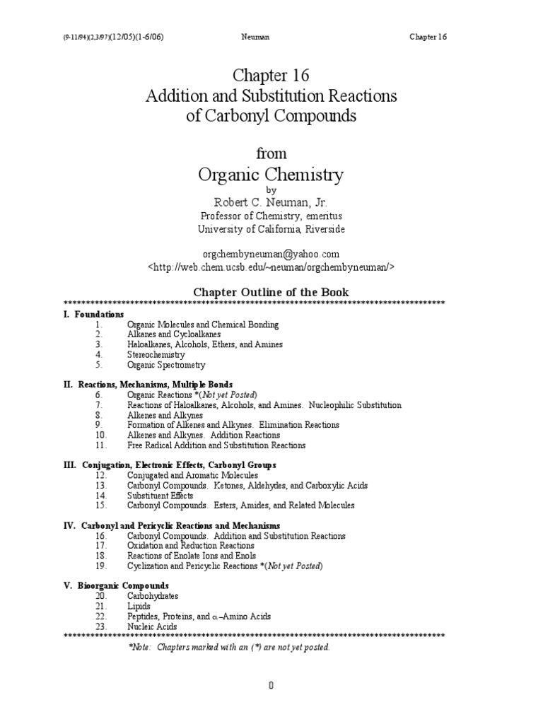 Chapter 16 Pdf Aldehyde Ester