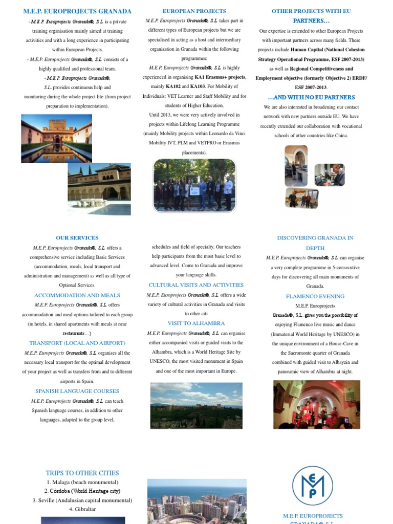 Mep Brochure Tuculia Sonia | PDF | Granada | European Union