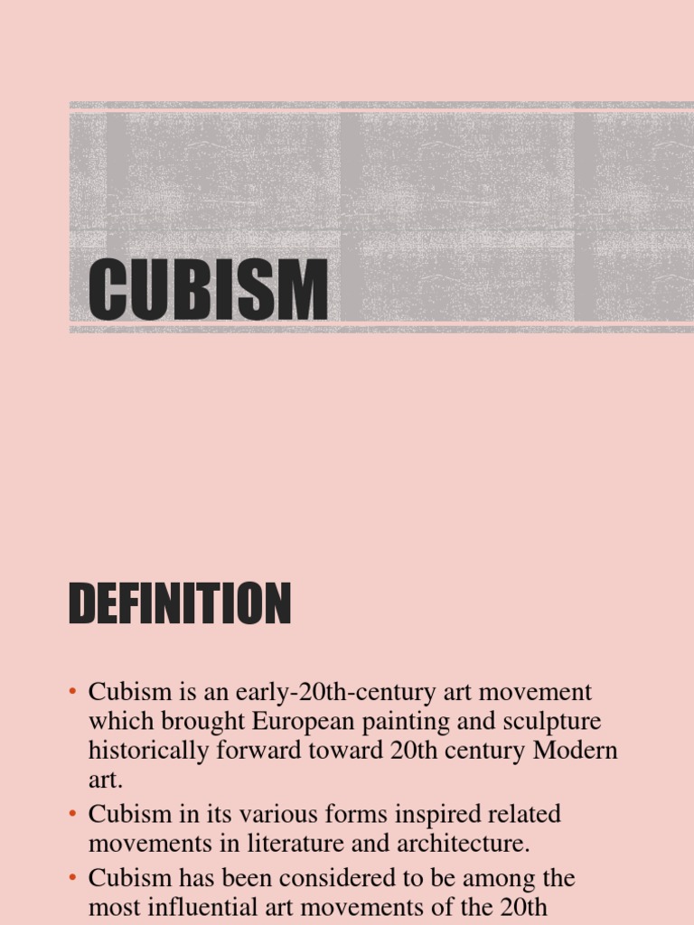 Cubism | PDF | Cubism | Pablo Picasso