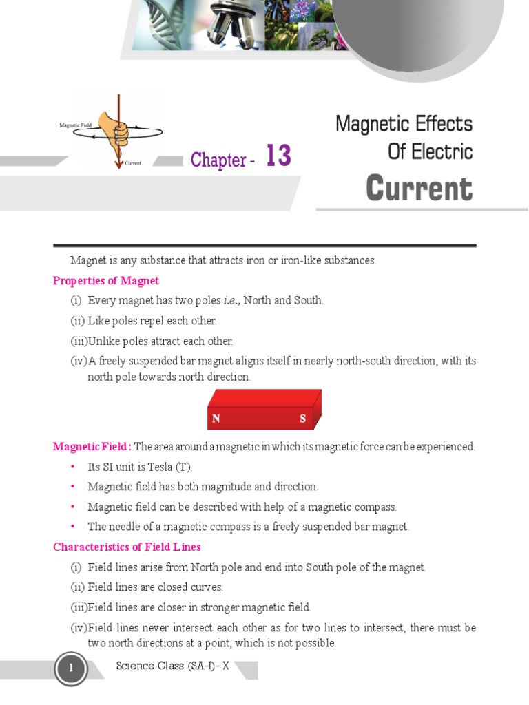 Study Material Class 10 Chapter 13 2017 PDF | PDF | Magnetic Field ...