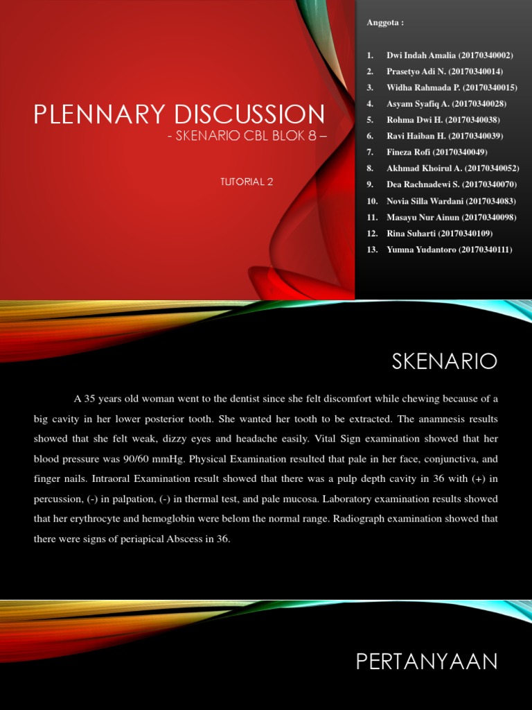 PLENNARY DISCUSSION Blok 8 | PDF