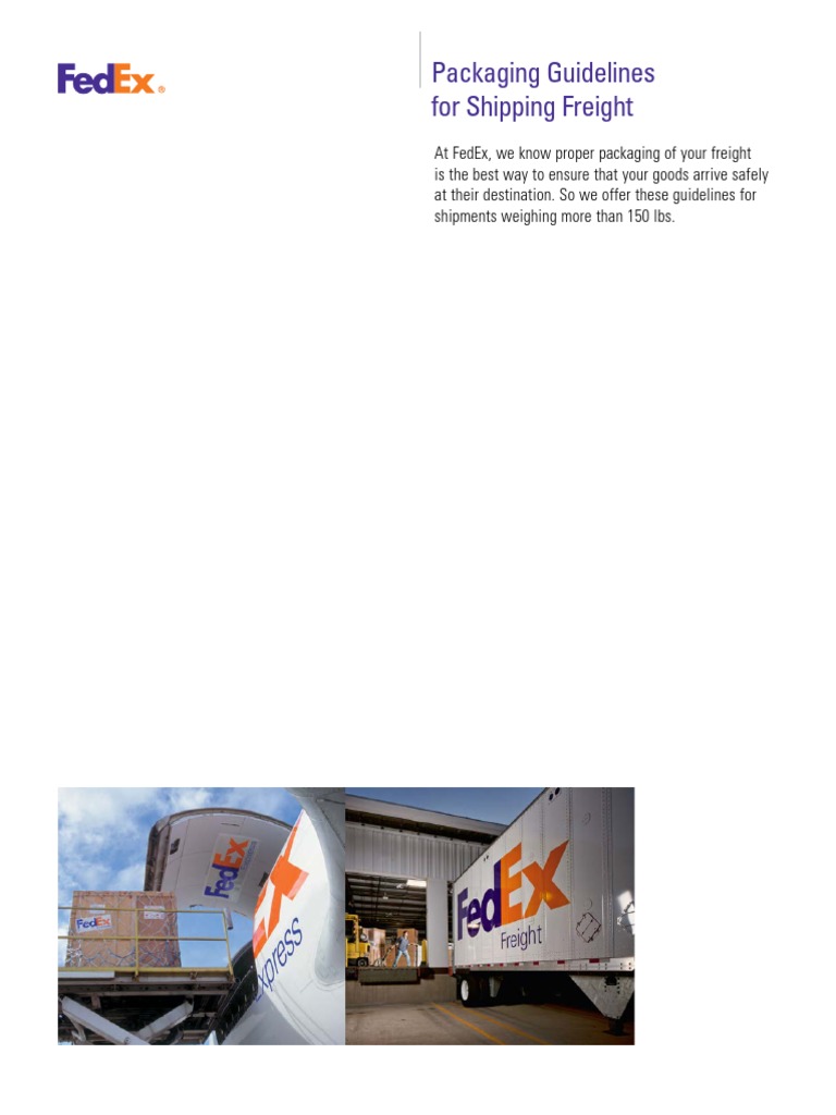 Freight Packaging Guidelines | PDF | Cargo | Pallet