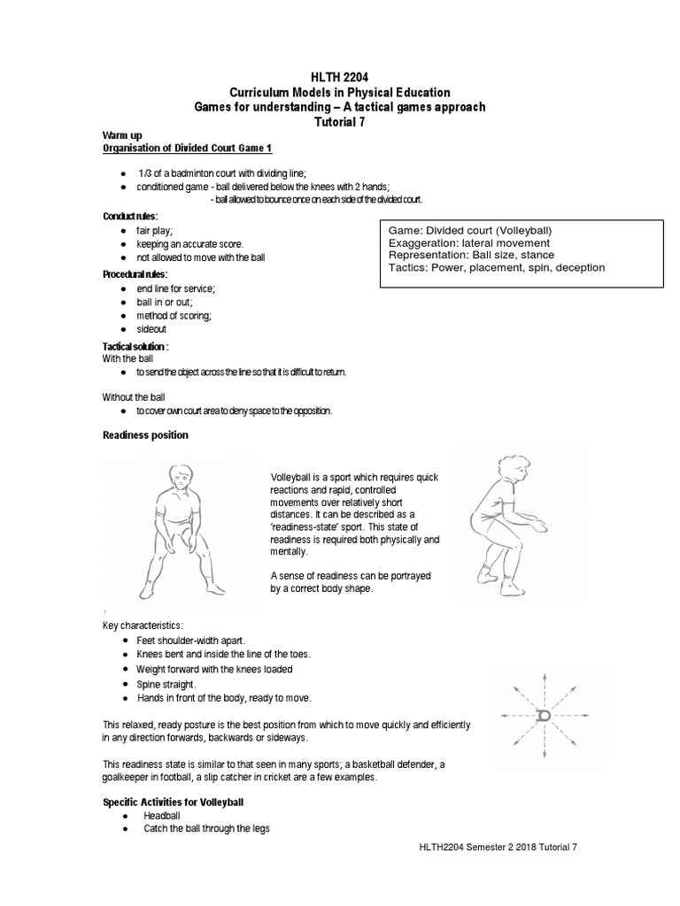 HLTH 2204 Curriculum Models in Physical Education Games For ...