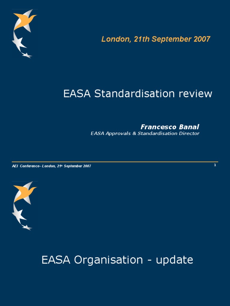 Appendix 16 AEI 2007 EASA Stdreview 2 | PDF | Government Agencies ...