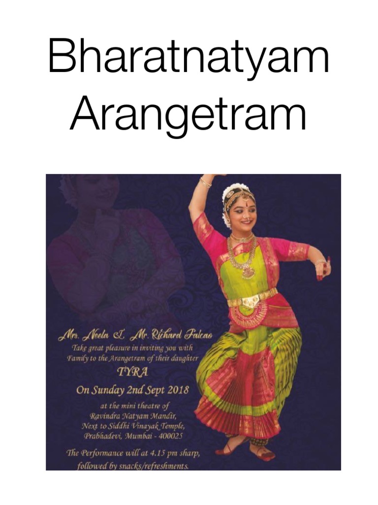 Arangetram PDF | PDF