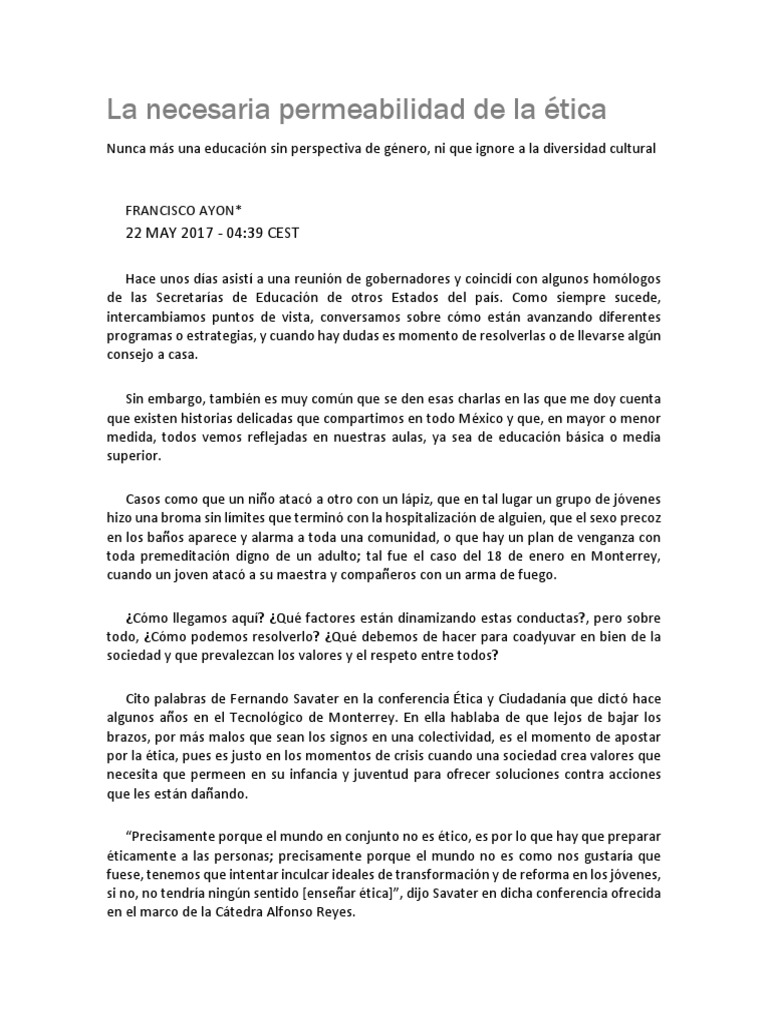 El Concepto de Ethos | PDF | Immanuel Kant | Teorías filosóficas