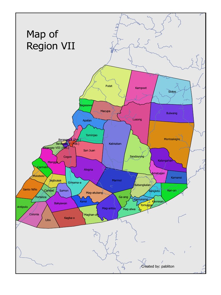 Map of Region VII: Created By: Pabliton | PDF