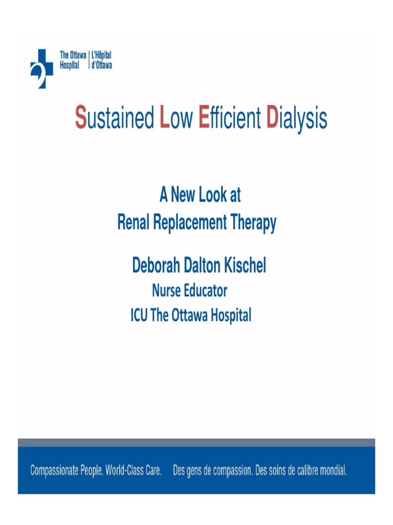 SLEDD | PDF | Dialysis | Nephrology