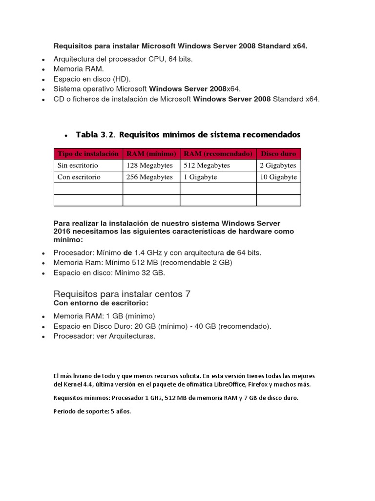 Server (CARACTERISTICAS) ) | PDF