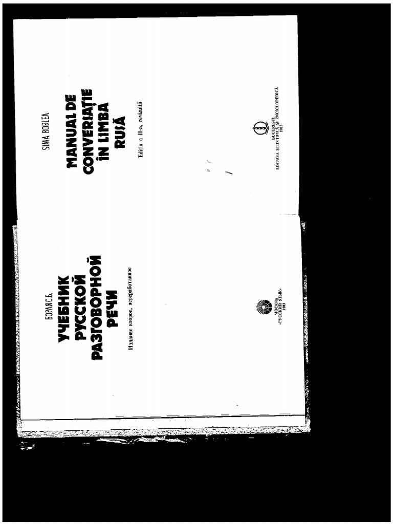 Manual de Conversatie in Limba Rusa Sima Borleapdf PDF | PDF