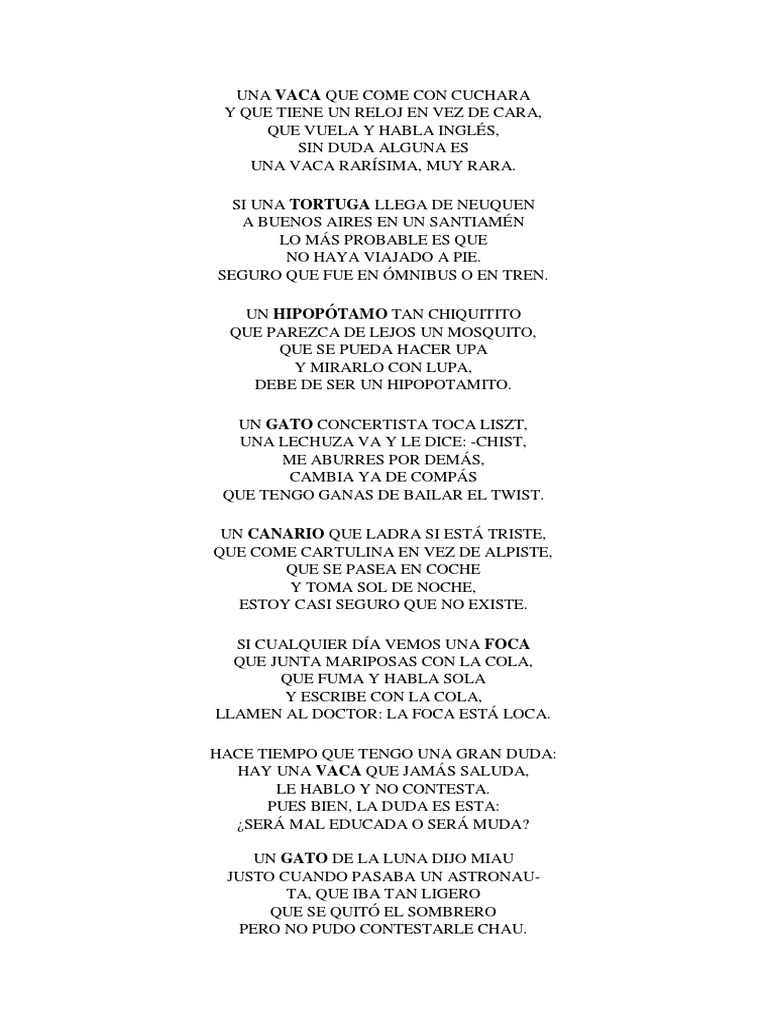 Zoo Loco - 42 Limericks | PDF