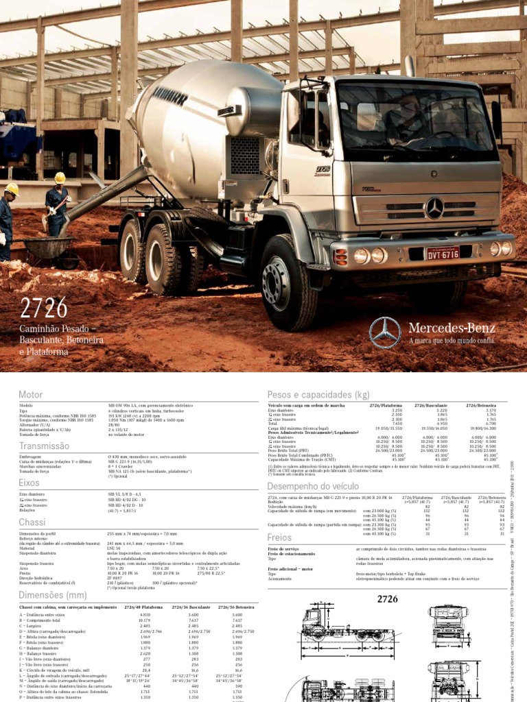 2726 2011 | PDF | Suspensão (veículo) | Mercedes Benz