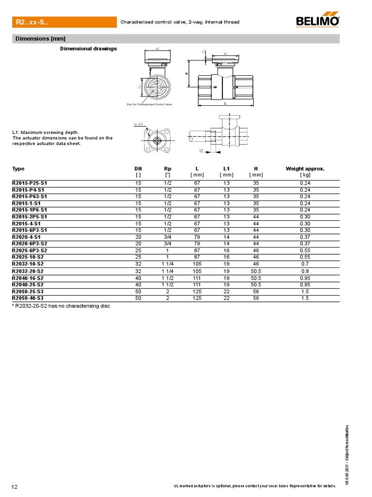 Belimo CCV Databook V8.6 05.2017 8 | PDF | Valve | Pipe (Fluid Conveyance)