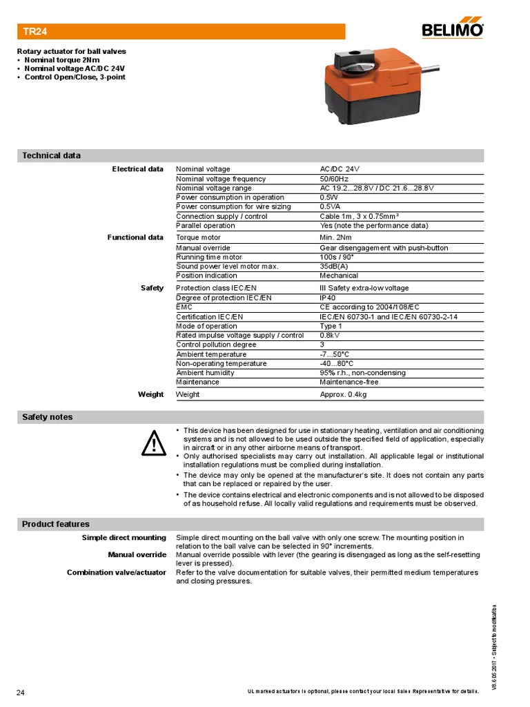 CCV - Databook - V8.6 - 05.2017 16 | PDF | Valve | Actuator